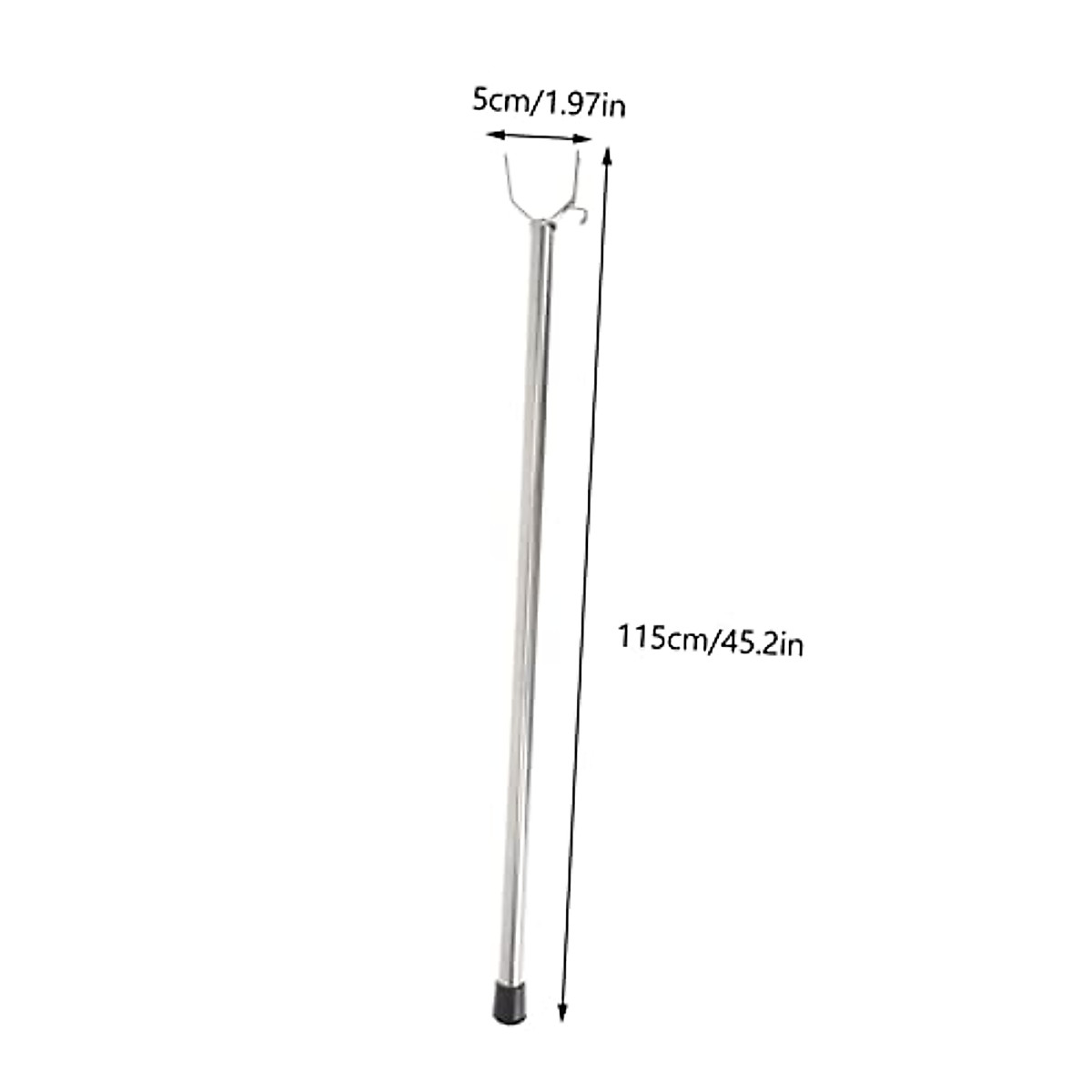 DOITOOL Outdoor for Reach Ceiling Stick Retractable Rod Telescoping Indoor Extending Inch Reaching Wardrobe Hook Long Clothing with Pole Shelf Clothes Adjustable Clothesline Bar