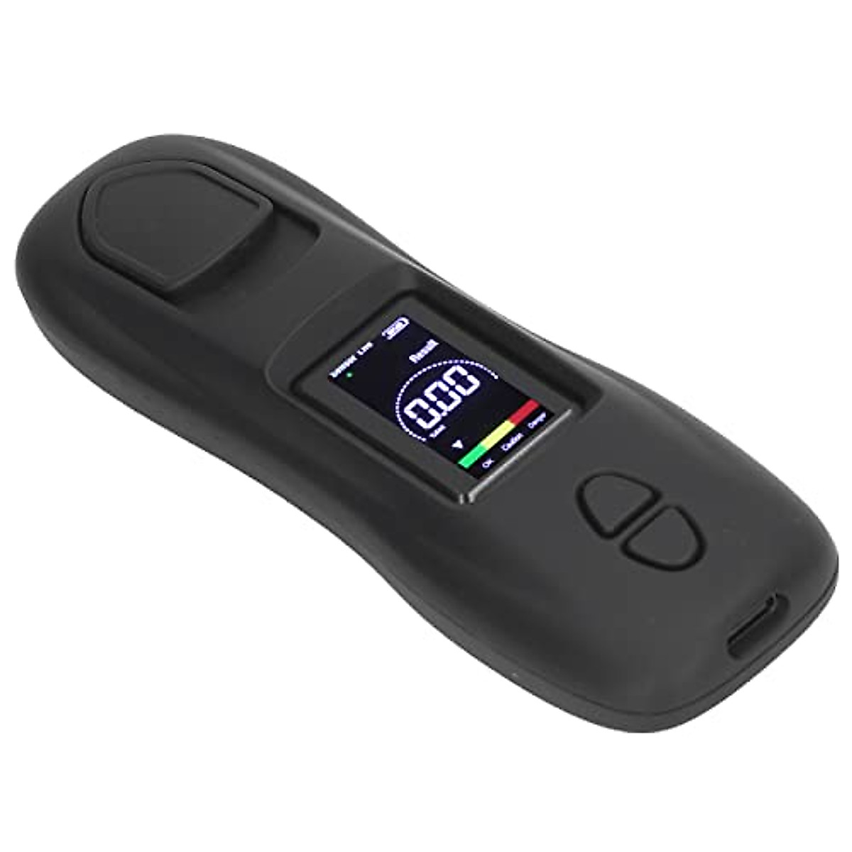 Alcohol Detector, Easy to Carry Portable Breath Alcohol Tester DC5V Accurate Testing Wide Applications LCD Display for Bar Hangover for Family Dinners