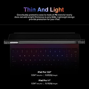 SWITCHEASY CoverBuddy [2022 Upgrade] Magnetic Case for 2018-2022 iPad Pro 11" (1st-4th Gen) - Compatible with Magic Keyboard, Ultra Slim iPad Case, Keyboard Not Included (Black)