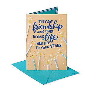 American Greetings Birthday Card for Friend (Live Forever)