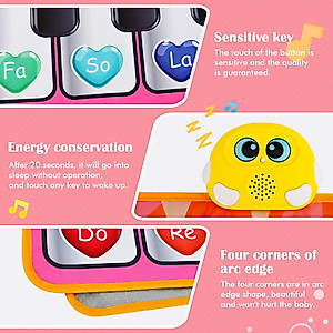 Kids Musical Piano Mats,47.24x15.75 inch Soft Baby Early Education Portable Dance Music Piano Keyboard Carpet Musical Touch Play Game Toy Gifts for 1 2 3 4 5 Year Kids Toddlers Girls Boys