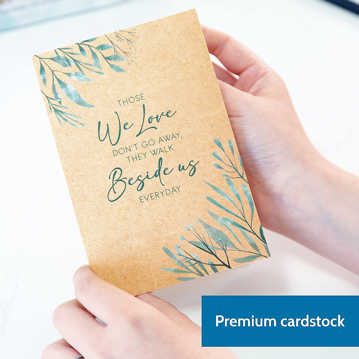 T MARIE 30 Sympathy Cards Assortment Box with Envelopes - 4x6” Kraft Style Bulk Condolence Cards - Assorted Sympathy Cards With Heartfelt Messages Inside for Funeral, Memorial Service and Bereavement