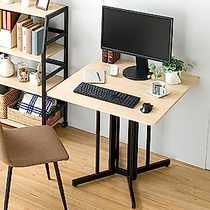 ドウシシャ(DOSHISHA) WKS8070-OT Foldable and Storable Work Table, Width 31.5 x Depth 31.5 inches (80 x 80 cm), Folding Width 5.5 inches (14 cm), Table,