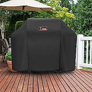 Kingkong 7139 Grill Cover for Weber Spirit II 300 and Spirit 200 Series (with Side Mounted Controls) Gas Grill Including Brush, Tongs and Thermometer