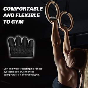 2021 Grip Workout Gloves for Women/Men, 3mm Padding Gym Gloves for Weightlifting, Kettlebell, Pull-Ups, Row, Cross Training, WODs, Yoga and Gymnastics Gloves for Men and Women-NO Calluses
