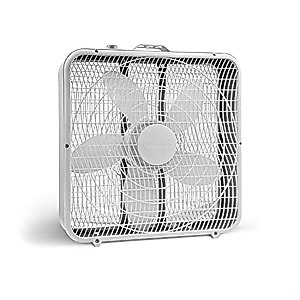 Comfort Zone CZ200A 20" 3-Speed Box Fan for Full-Force Air Circulation