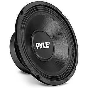Pyle 8 Inch Car PA Woofer - 500 Watt High Powered Car Audio Sound Component Speaker System w/ 1.5" Kapton Voice Coil, 55-6 kHz Frequency, 89.2 dB, 8 Ohm, 40 oz Magnet - PylePro PPA8 , Black