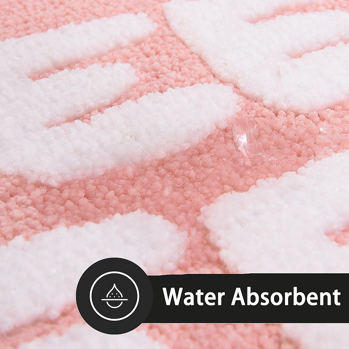 DHUJBFF Sweet Cheeks Bath Mat for Tub - Trendy Cute Pink Bath Mats for Girls, Anti Slip Funny Bath Rugs for Bathroom, Blush Pink Bathroom Decor Accessories, Hypebeast y2k Room Decor