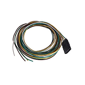 NEW SUN®10' Ft Length 4 Wire Trailer Light Wiring Harness Extension with 18 Gauge White Ground Wire for Utility Boat Trailer Lights