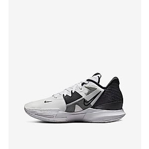 Nike Kyrie 5 Low Men's Basketball Shoes (White/White/Black, us_Footwear_Size_System, Adult, Men, Numeric, Medium, Numeric_9_Point_5)
