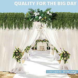LimoStudio [Super Heavy Duty] 15 x 10.4 ft. (W x H) Upgraded Backdrop Stands, Panorama Wide Extra Large, Thicker Pole & Bar, Super Strong No Shaking, Shock-Proof Spring Tripod, Outdoor Event, AGG3316