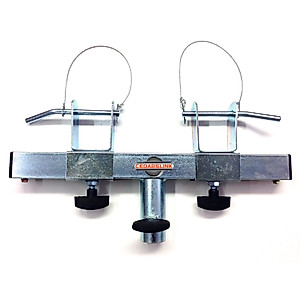 (2) DJ Pro Lighting 10 Foot Crank Light Stand & (2) Square Truss T-Bar Adapter