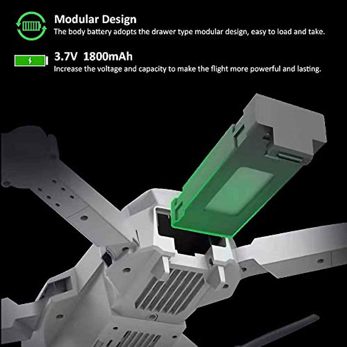 FDWYTY Drone with Camera, 1080P HD FPV Mini Foldable RC Quadcopter with Altitude Hold, Headless Mode Remote Control Aircraft Toys Gifts for Kids Adults Boys Girls Beginners - 2 Batteries, 25 Mins Flight Time, Gray