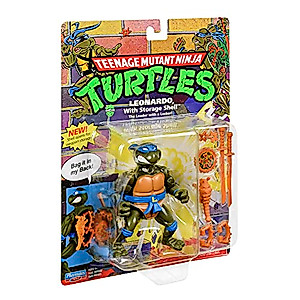 Teenage Mutant Ninja Turtles: 4” Original Classic Storage Shell Leonardo Basic Figure by Playmates Toys