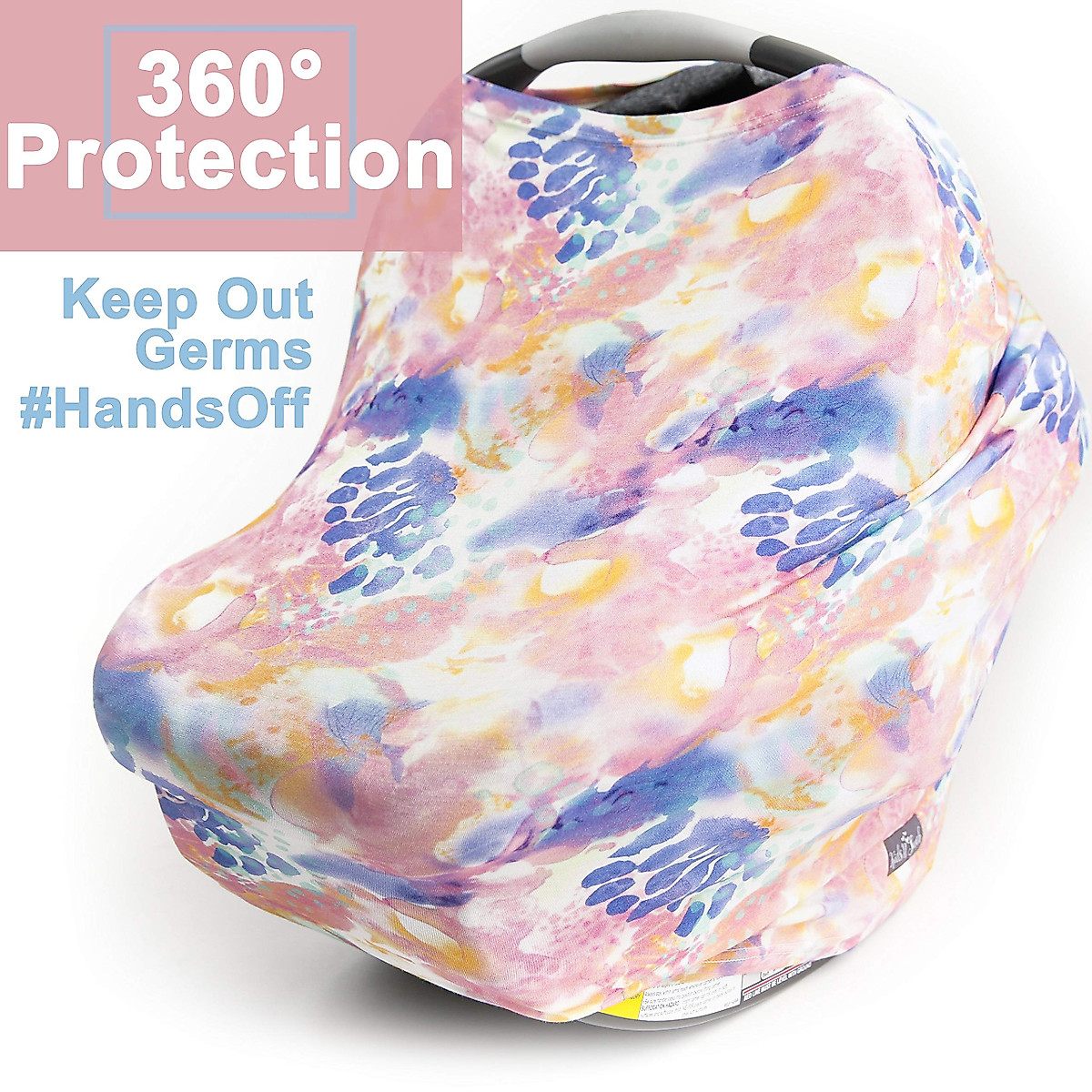 Car Seat Cover for Babies, Nursing Cover, Carseat Canopy - Fleur