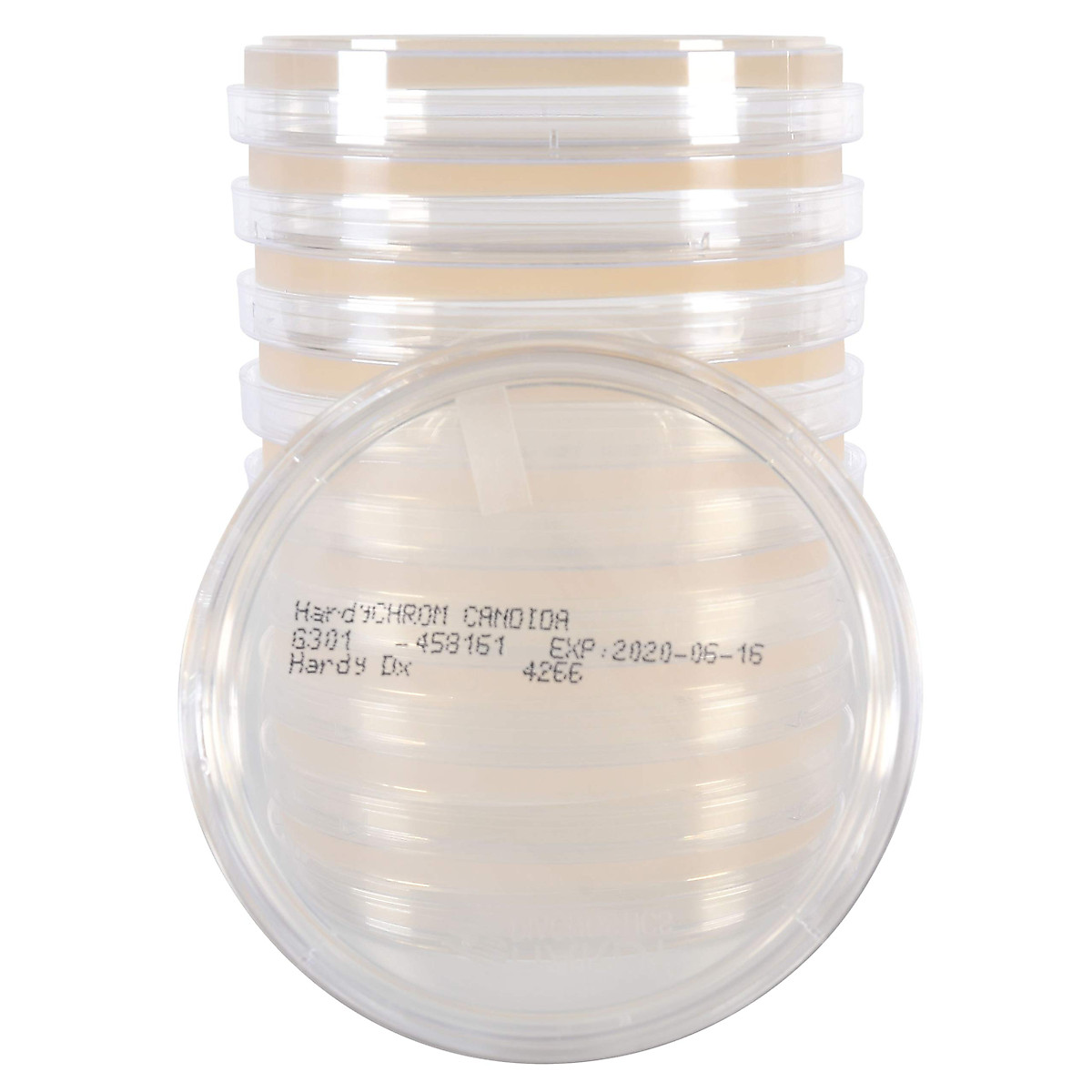 HardyCHROM Candida, Chromogenic Medium for C. Tropicalis, Krusei, and Albicans; 15x100mm Plate, Order by The Package of 10, by Hardy Diagnostics