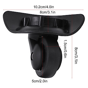 Luggage Wheel 1 Pair A53 Swivel Wheel Replacement Luggage Travel Suitcase Wheels for Luggage Kits