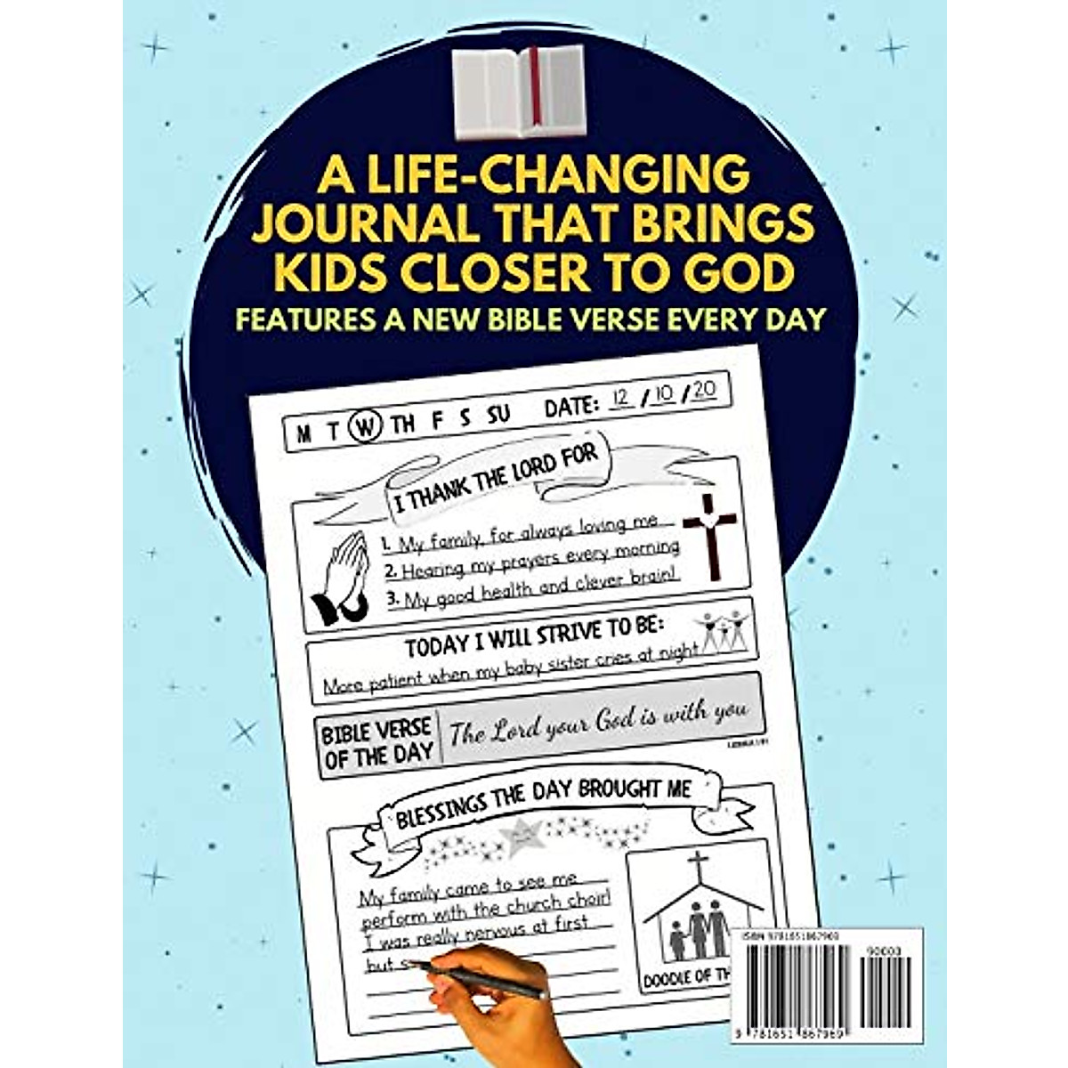 Christian Gratitude Journal for Kids: Daily Journal with Bible Verses and Writing Prompts (Bible Gratitude Journal for Boys & Girls)