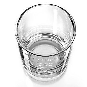 Military Oath of Enlistment Gift - Old Fashioned Whiskey Rocks Bourbon Glass - 10 oz capacity