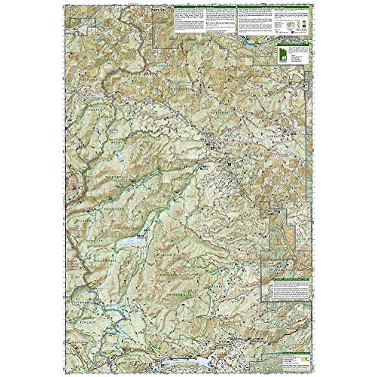 Goat Rocks, Norse Peak and William O. Douglas Wilderness Areas Map [Gifford Pinchot, Mt. Baker-Snoqualmie, and Okanogan-Wenatchee National Forests] (National Geographic Trails Illustrated Map, 823)