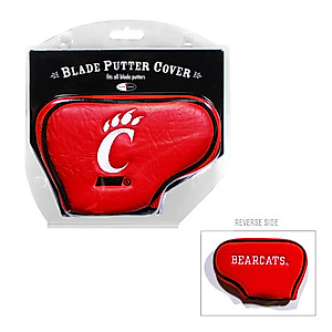 Team Golf NCAA Cincinnati Bearcats Golf Blade Putter Cover Golf Club Blade Putter Headcover, Fits Most Blade Putters, Scotty Cameron, Taylormade, Odyssey, Titleist, Ping, Callaway