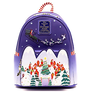 Loungefly Nightmare Before Christmas, Christmas Town Mini Backpack, Jack Skellington Zero Scary Teddy, Disney