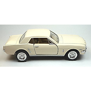 1964 1/2 Ford Mustang In White Diecast 1:36 Scale By Kinsmart