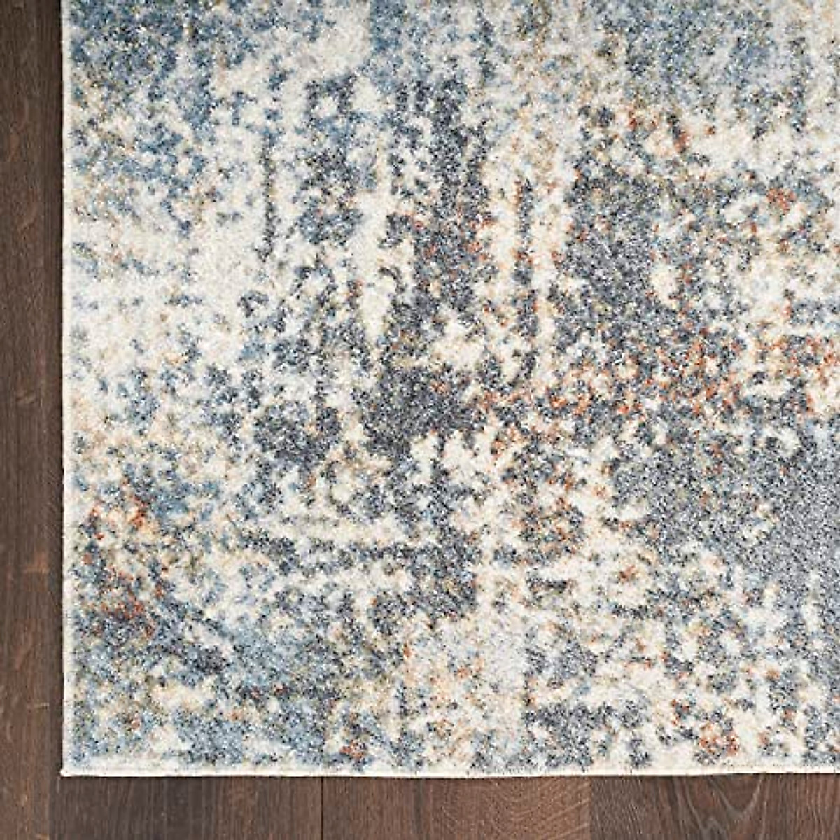 Nourison Astra Machine Washable Abstract Multicolor 2'2" x 4' Area Rug, Easy -Cleaning, Non Shedding, Bed Room, Living Room, Dining Room, Kitchen (2x4)