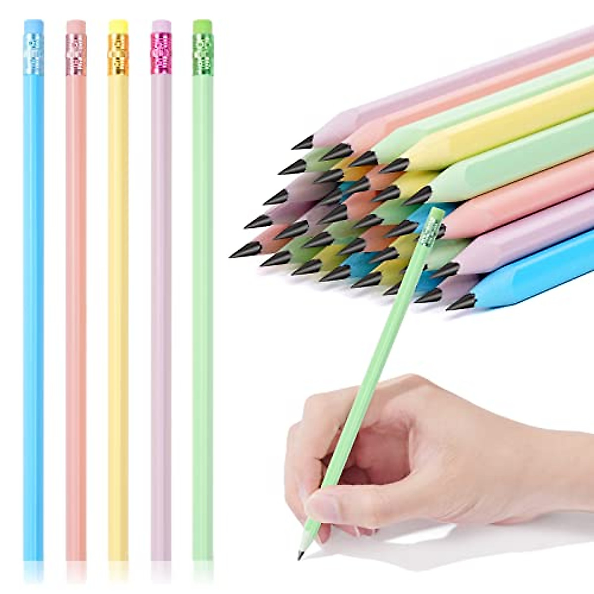 Ainiv Pencils #2 HB, Number 2 Pencils with Eraser, 30 Pieces Cute Pencils Graphite Pencils Wood-Cased Pencils,Gift Pencils for Kids, Adults, School, Office, Wedding Party Favors