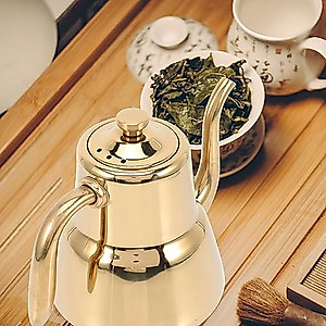 HEMOTON Kettle stovetop filter teapots tea pots iced tea maker teapot with infuser hotpot camping stove camping water jug camping coffee pot vinegar bottle Stainless steel olives