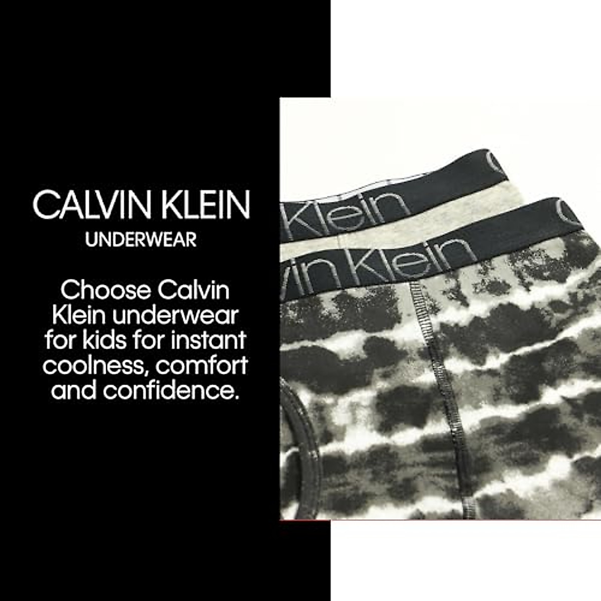 Calvin Klein Boys' Underwear 4 Pack Boxer Brief Value, Black Iris Pack, X-Large