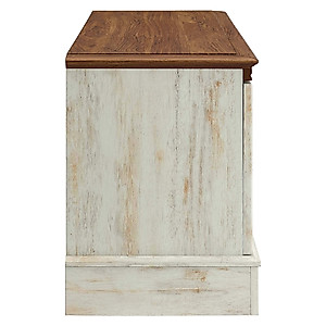 Modway Pacific Coastal Contemporary 47" TV Stand in Walnut White, 47 Inch