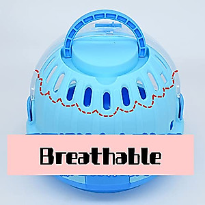 Bonaweite Bird Travel Carrier, Transparent Easy Access Door Cage, Lightweight & Portable Parrot Carry Case with Mat