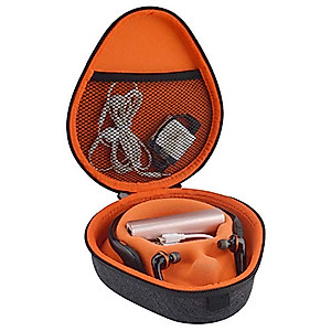 Geekria Shield Case Compatible with OpenMove, OpenRun Mini, Air, OpenRun Pro, OpenRun Case, Replacement Protective Hard Shell Travel Carrying Bag with Cable Storage (Dark Grey)