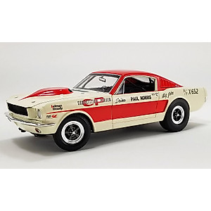 1965 A/FX Red and Cream Holman Moody Limited Edition to 636 Pieces Worldwide 1/18 Diecast Model Car by Acme A1801855
