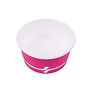 Karat [6oz - 1000 ct] Paper Ice Cream Cups for Hot/ Cold Food - Ideal for Ice Cream, Gelato, Yogurt and Snacks - Pink