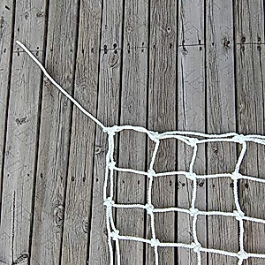 AEINNE Safety Netting for Fall Prevention, Safety Netting for Stairs Kids Balcony Safety Net Patio Child Rope Netting Bannister Fence Railings Children Protective Protection Nylon Cargo Nets, White