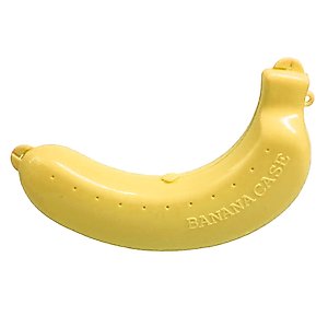 Bluelans Banana Storage BPA-Free Outdoor Travel Case, Keep Fresh Banana Keeper and Protector, Cute Banana Carrier Storage Box for Picnic Camping Yellow