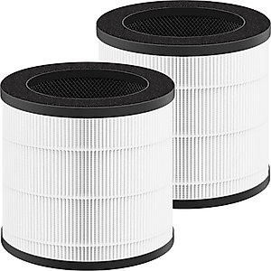 [Upgrade] Replacement Filter Compatible with Air Purifier W1/W2/B1/B2, 3-in-1 H13 True HEPA Filters Set with Pre-Filter And Activated Carbon Filter for 99.97% Removal, 2-Pack