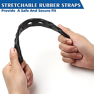 Bike Rack Strap, Bike Wheel Stabilizer Straps, Replacement Rubber Straps Accessory Strap Kit, Adjustable, Bicycle Wheel Stabilizer Straps 4 Pack Compatible with Thule 534