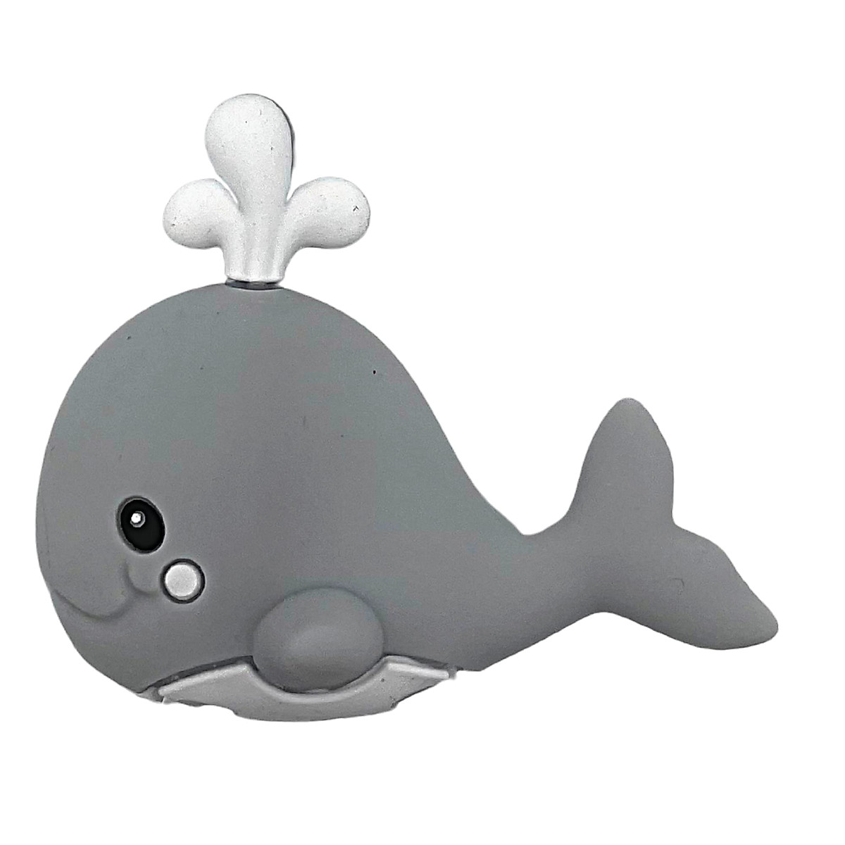 Reusable Training Chopsticks with Gray Whale Silicone Topper, Chopstick Trainer for Beginners, Authentic Chinese and Japanese Silverware, 8.5 Inches