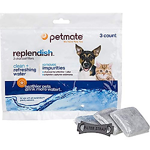 Petmate Replacement Filters for Replendish Auto-Watering Systems, Pack of 3 filters, 3 CT