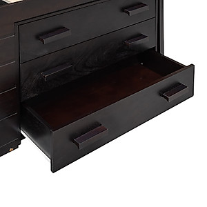 CITYLIGHT Twin Size Low Loft Bed with Storage,Wood Twin Loft Bed with Cabinet and Shelf,Kids Loft Bed Frame for Girls Boys,Espresso