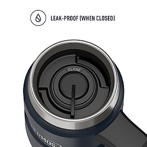 THERMOS Stainless King Vacuum-Insulated Travel Mug (16 Ounce) and Tumbler (16 Ounce) Bundle, Midnight Blue