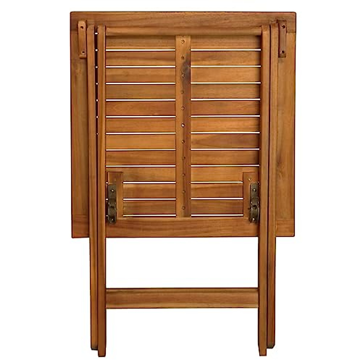 MBFLUUML Outdoor Balcony Furniture, Outdoor Patio Furniture, 3 Piece Folding Bistro Set with Cushions Solid Acacia Wood Suitable for Patio, Porch, Backyard, Balcony.