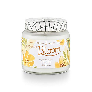 Tried & True Coconut Bloom Large Jar Candle, 15.5 oz, Clear