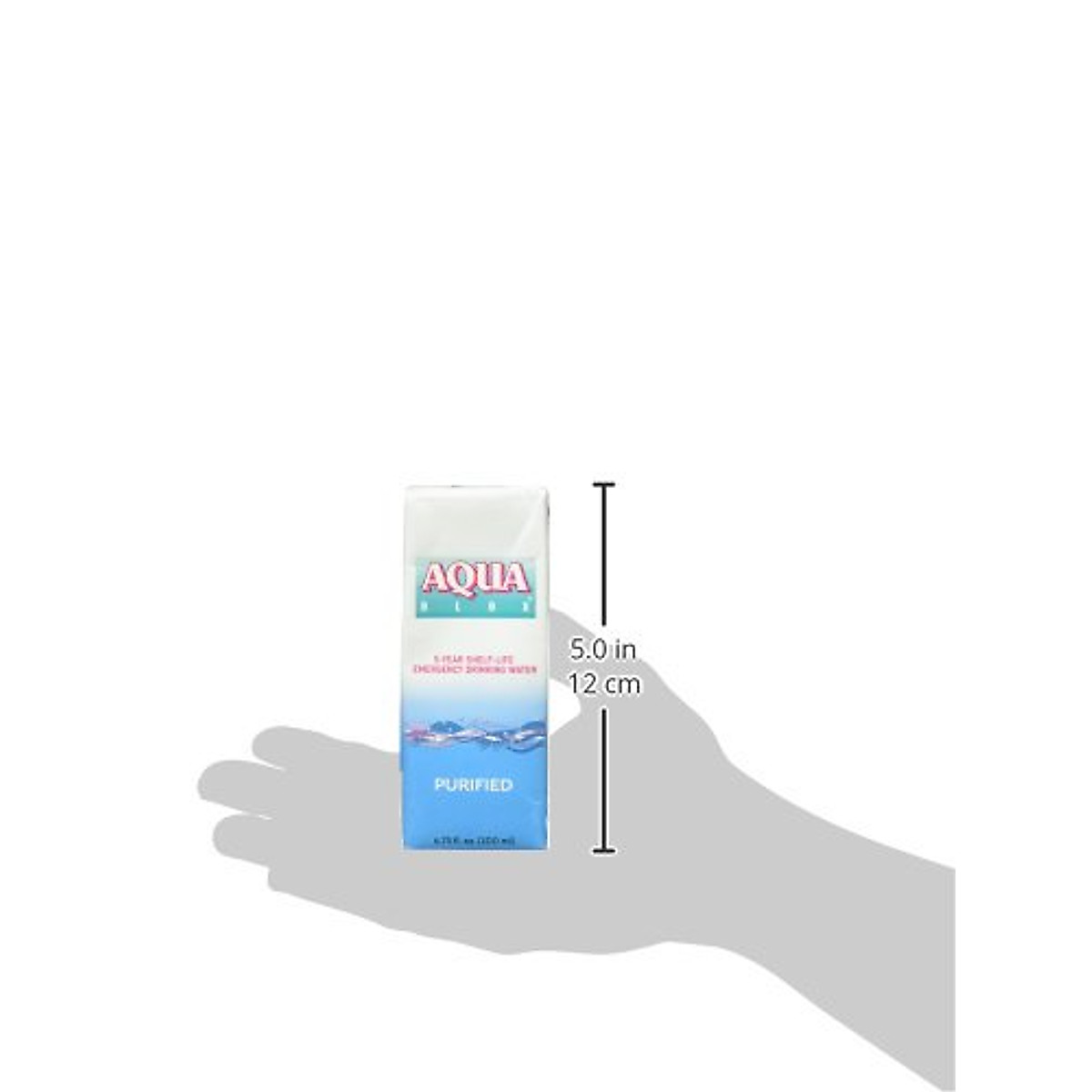 Aqua Blox 200ml Water Supply (32 Pack), Purified Emergency Drinking Water, 5-Year Shelf LIfe, Emergency Preparedness Supplies for Disasters, Camping, Earthquake, Flood, No Additives or Preservatives