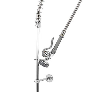 T&S Brass B-0107 Spray Valve for use in commercial kitchens. Pre-rinse sprayer meets new Department of Energy requirements with 1.15 GPM flow rate