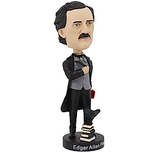 Royal Bobbles Edgar Allan Poe Bobblehead, Polyresin Premium Lifelike Figure, Unique Serial Number, Exquisite Detail