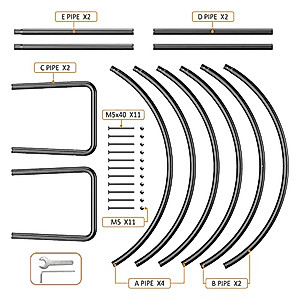 Mr IRONSTONE 41 inch Firewood Rack, Firewood Log Hoop for Indoor Fireplace Wood Storage Ring, Round Tubular Steel for Patio Deck Metal Log Holder Outdoor Fireplace Pit Patio Deck Porch Lumber Stacker